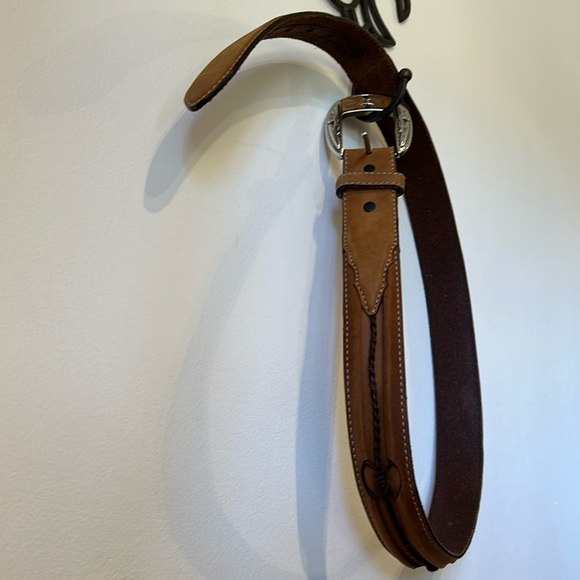 Justin Boots | Accessories | Justin Barbed Wire Belt Western Mens Belt ...